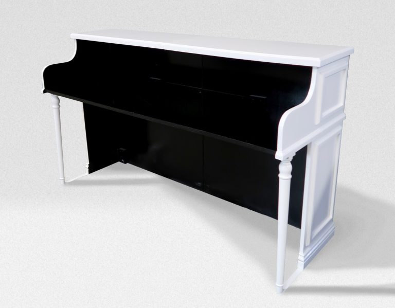 Custom Vintage Keyboards Upright Piano Shell - White - CenterStaging ...