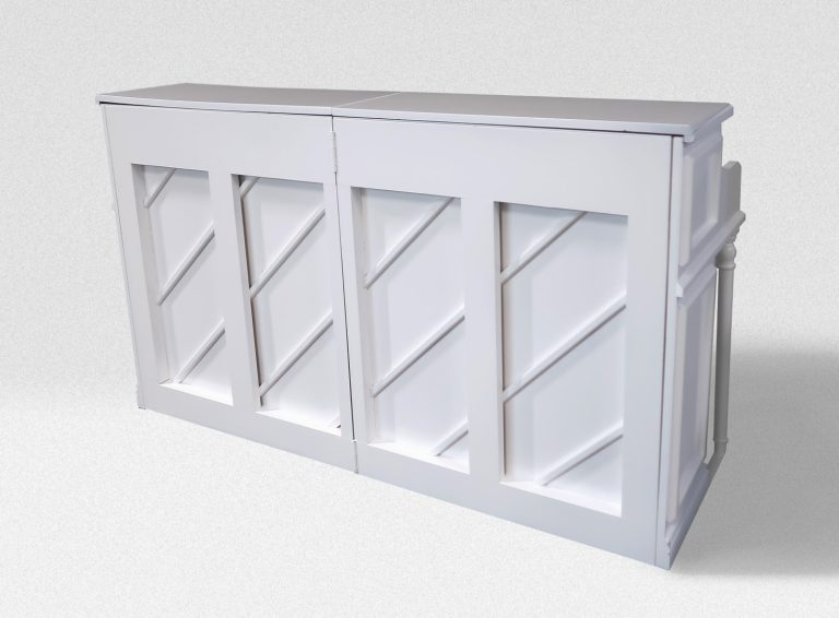 Custom Vintage Keyboards Upright Piano Shell - White - CenterStaging ...